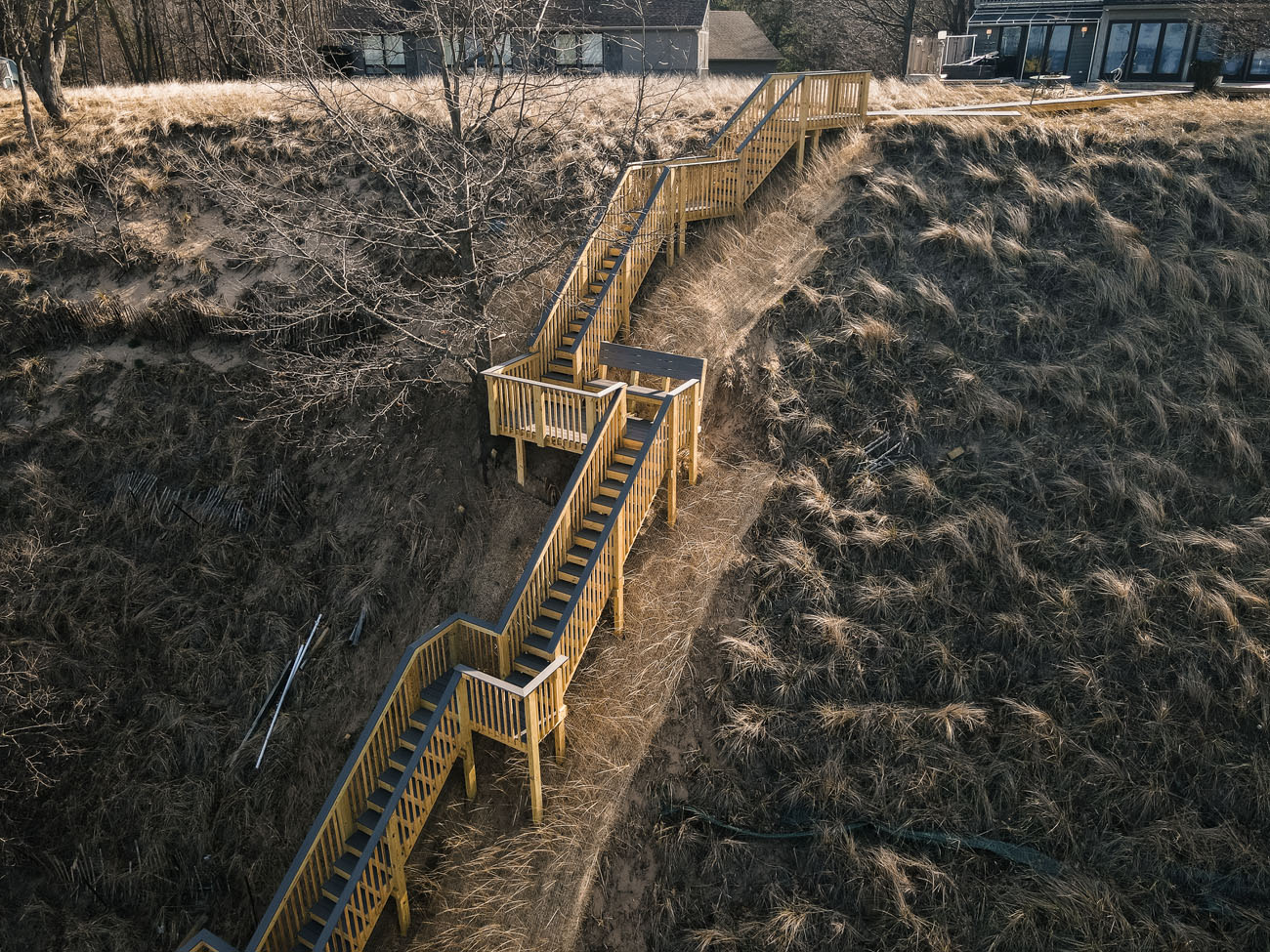 Coastal Shore Custom Beach Stairs & PVC Decking | Lakeshore Customs